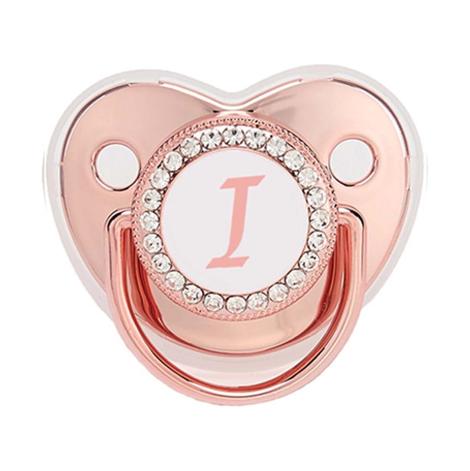 Bling Baby Pacifier 26 Letters Ultra Soft Silicone Safe Infant Dummy ...