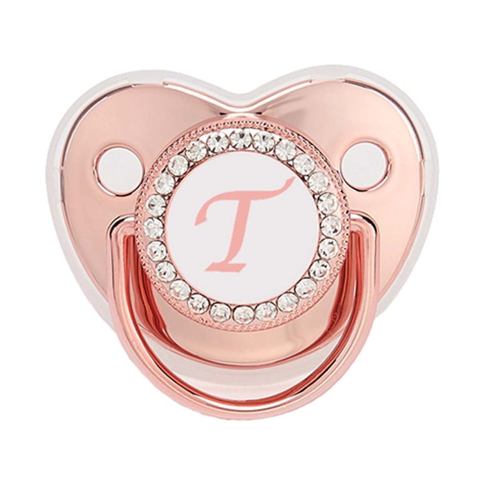 Bling Baby Pacifier 26 Letters Ultra Soft Silicone Safe Infant Dummy ...