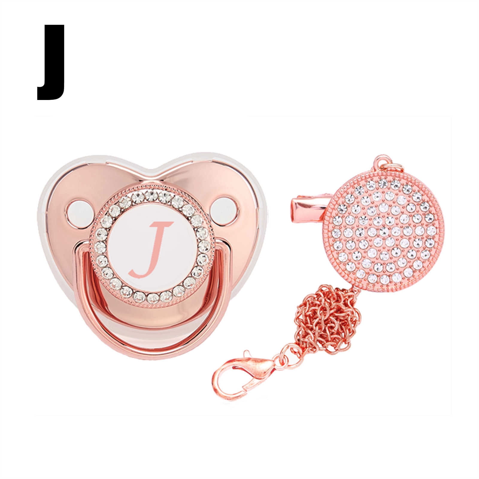 Bling Baby Pacifier with Pacifier Clips BPA Free and Anti-dust Cover ...
