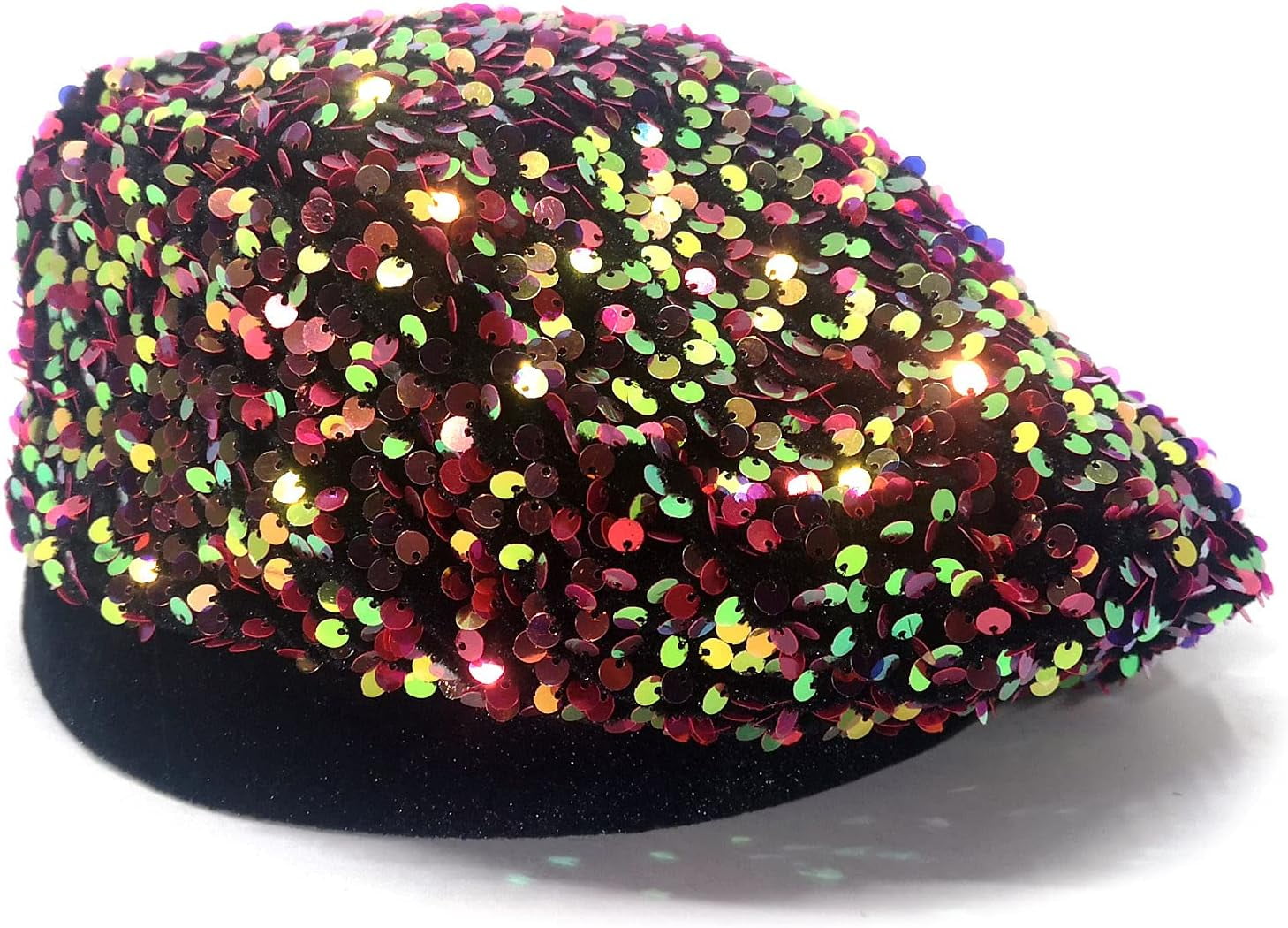 Bling Beret Hats for Women Sequin Paris Artist Cap Fashionable Ladies ...