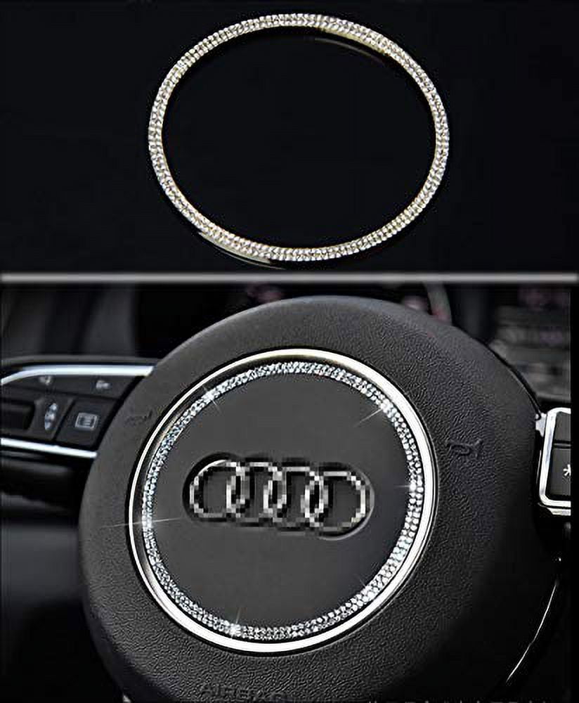 Bling Bling Car Steering Wheel Emblem Decorative Diamond Accessories ...