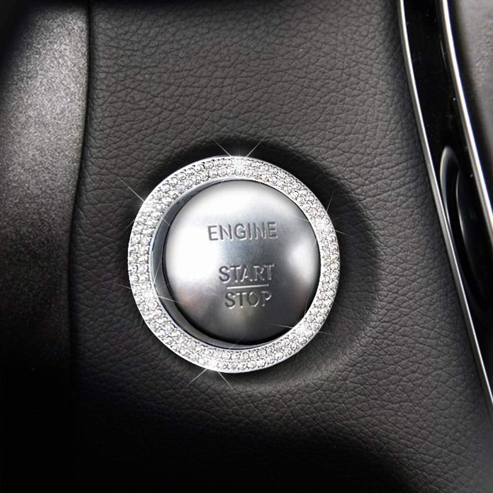 Bling Bling Crystal Car DHF10 Engine Ignition Push Start Stop Button ...