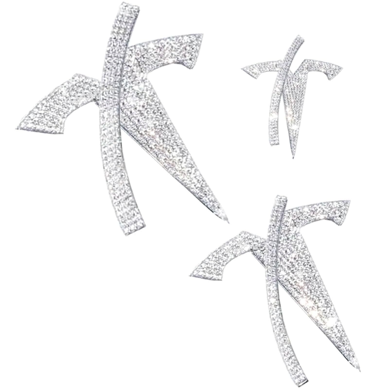 Bling Bling Rhinestone Logo Emblems for Tesla Model 3 2017-2023,6 Pcs ...
