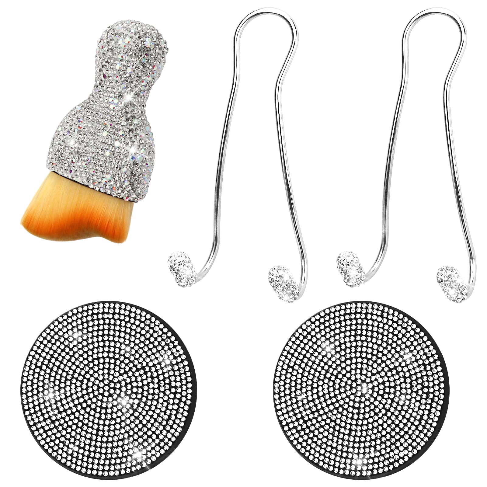 Bling Car Accessories for Women - Rhinestone Car Cup Holder Coaster ...
