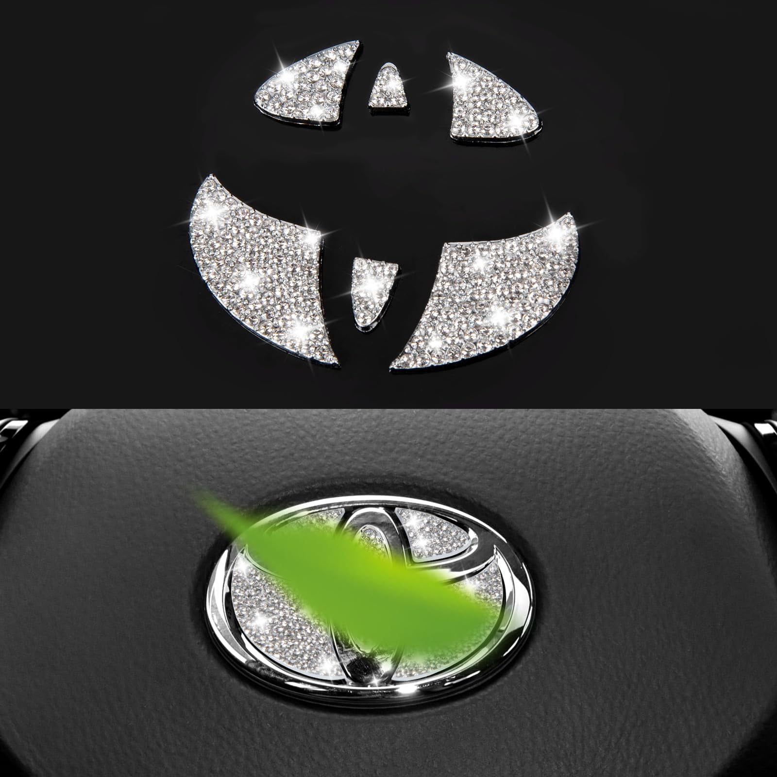 Bling Car CM31 Accessories for Women Emblem Logo Fit for Toyota Camry ...