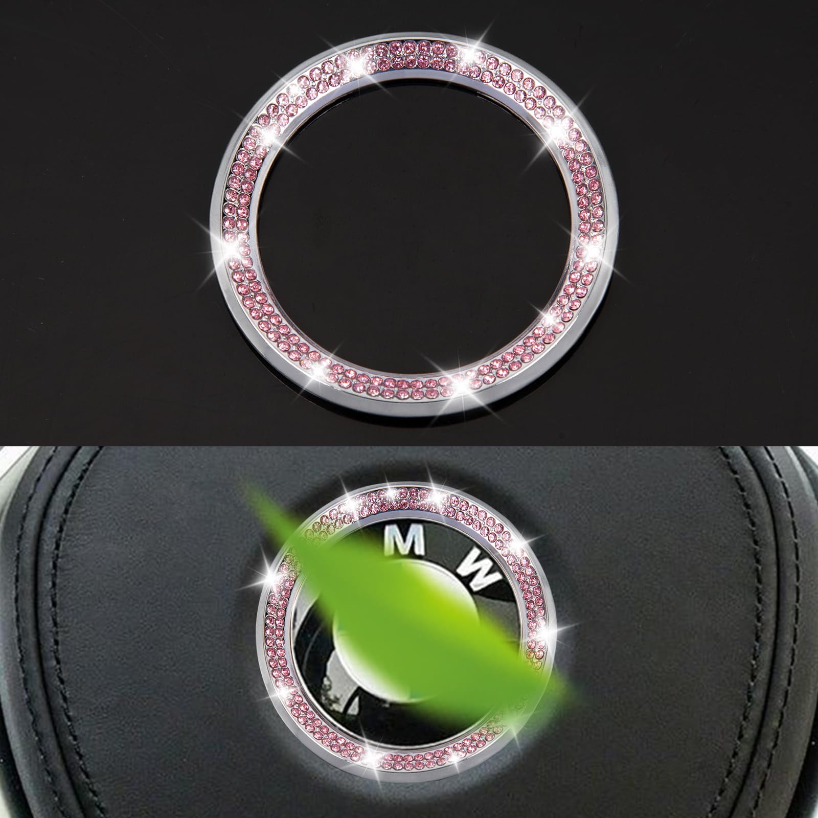 Bling Car CM31 Accessories for Women Fit for BMW, Rhinestone Car Logo ...