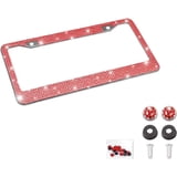 Bling Car License Plate Frame, Handcrafted Crystal Stainless Steel ...