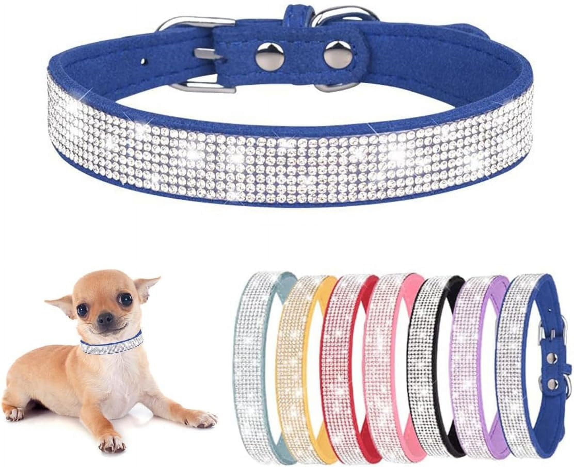 Bling Collar for Small Medium Dogs, Cute Rhinestone Dazzling Sparkling ...
