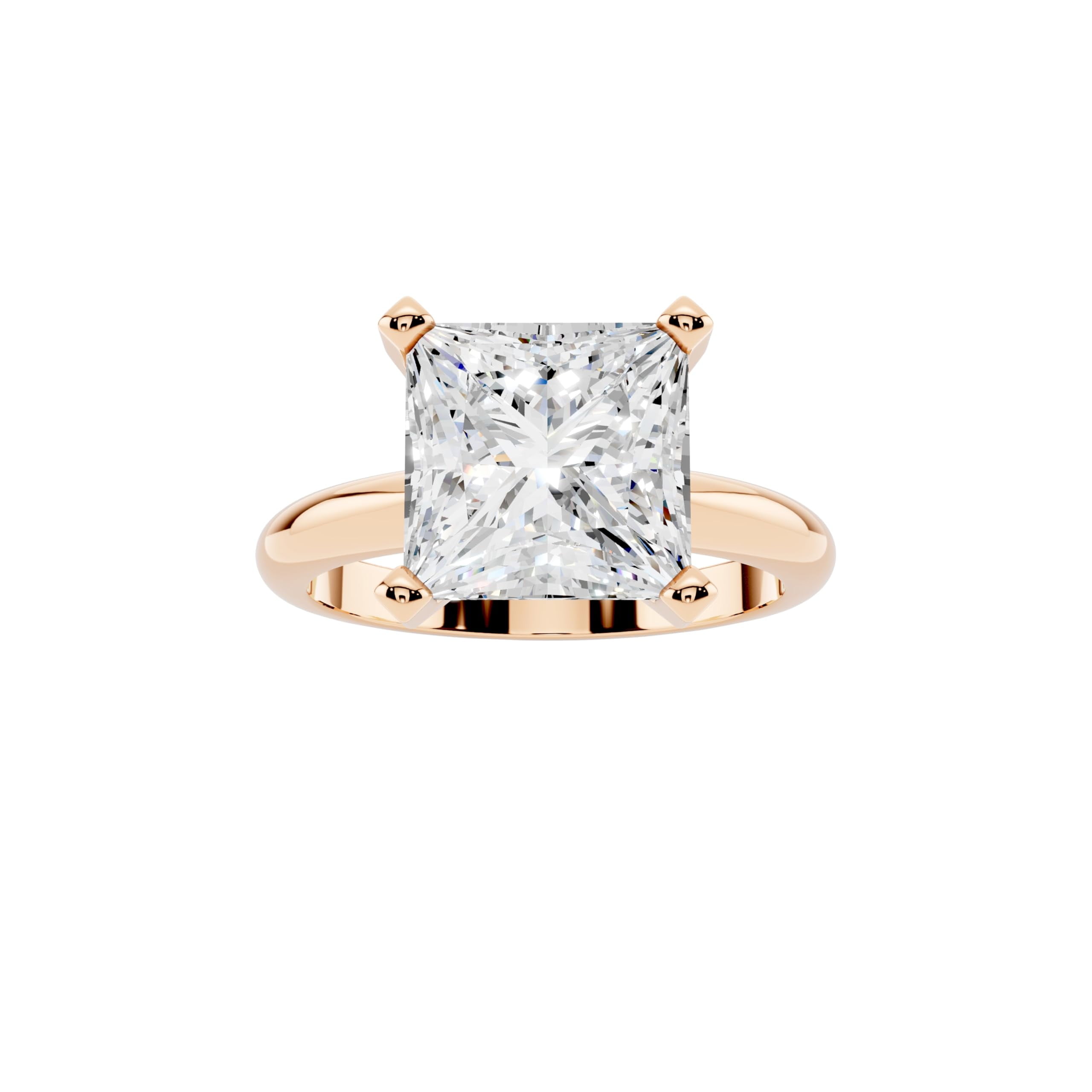 Bling Craft 14K Rose Gold Plated 925 Sterling Silver Engagement Rings 3 ...