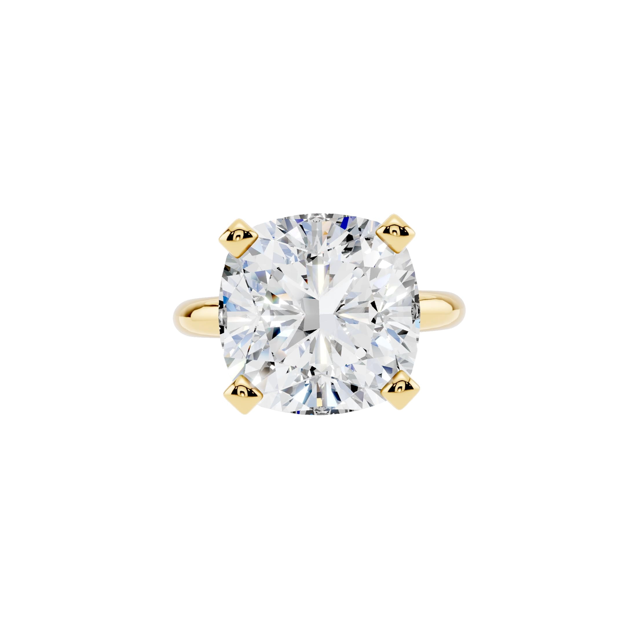Bling Craft 14K White Gold Plated 925 Sterling Silver 7 Carat 10.7MM ...
