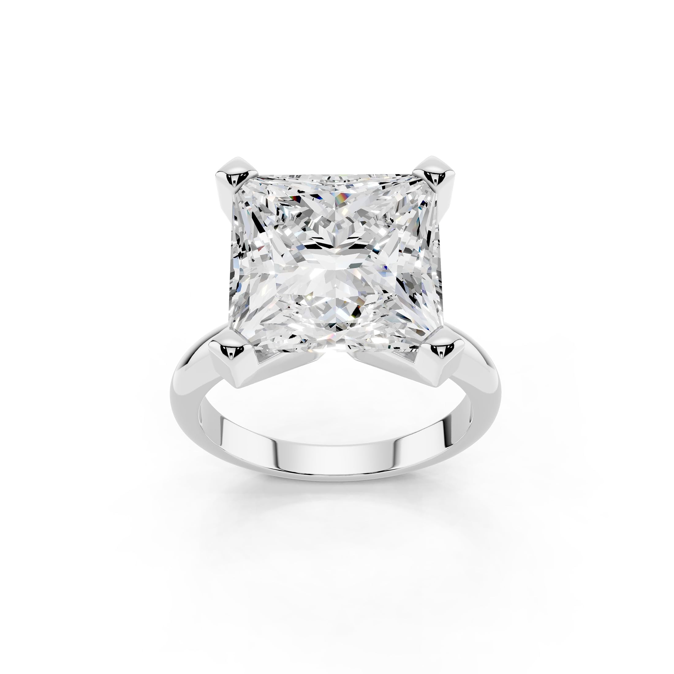 Bling Craft 14K White Gold Plated 925 Sterling Silver Engagement Rings ...