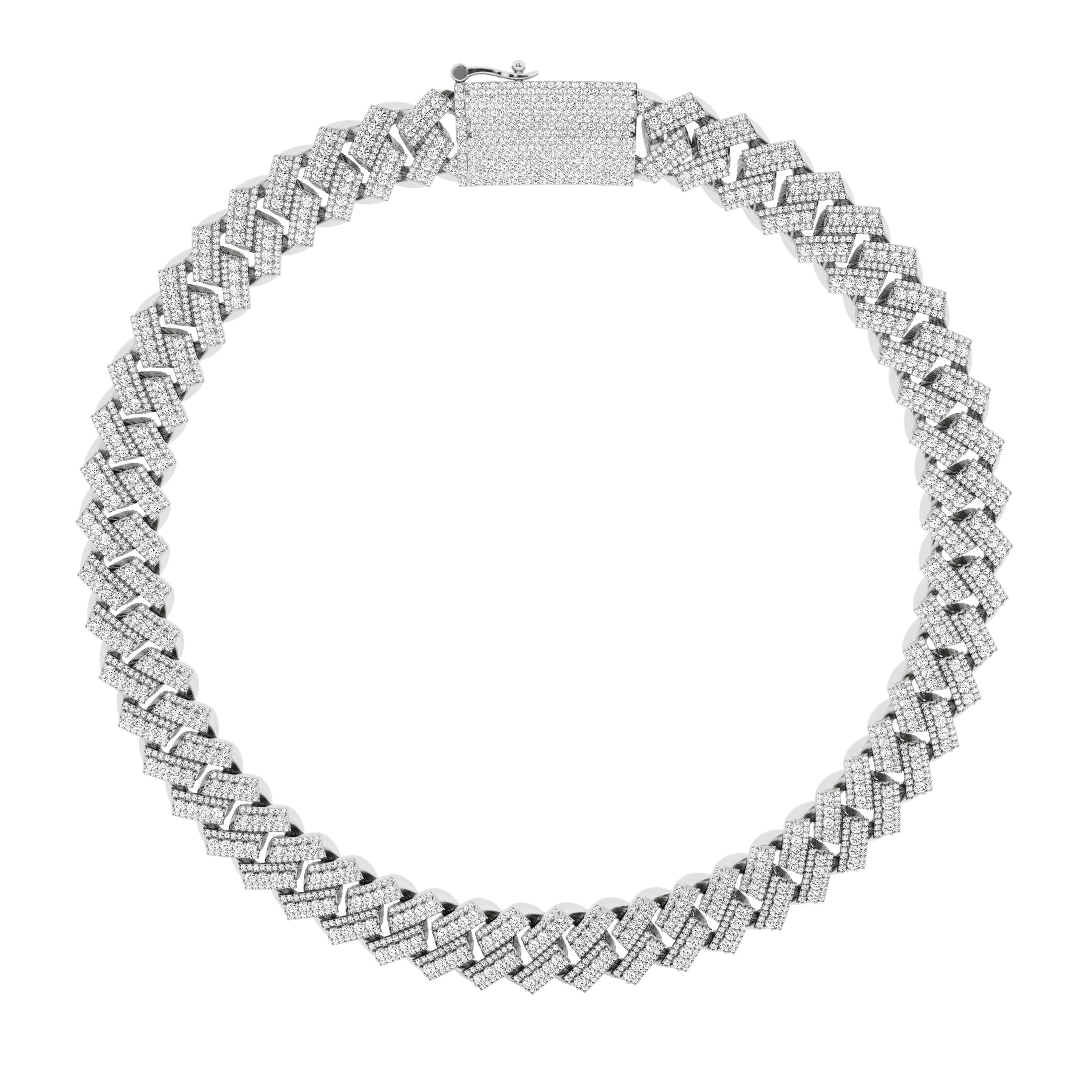 Bling Craft Cuban Link Chain Mens Iced Out Miami Cuban Necklace Hip Hop ...