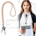 Bling Crystal Rhinestone Lanyard, Keychain Neck Strap for Badge Holder ...