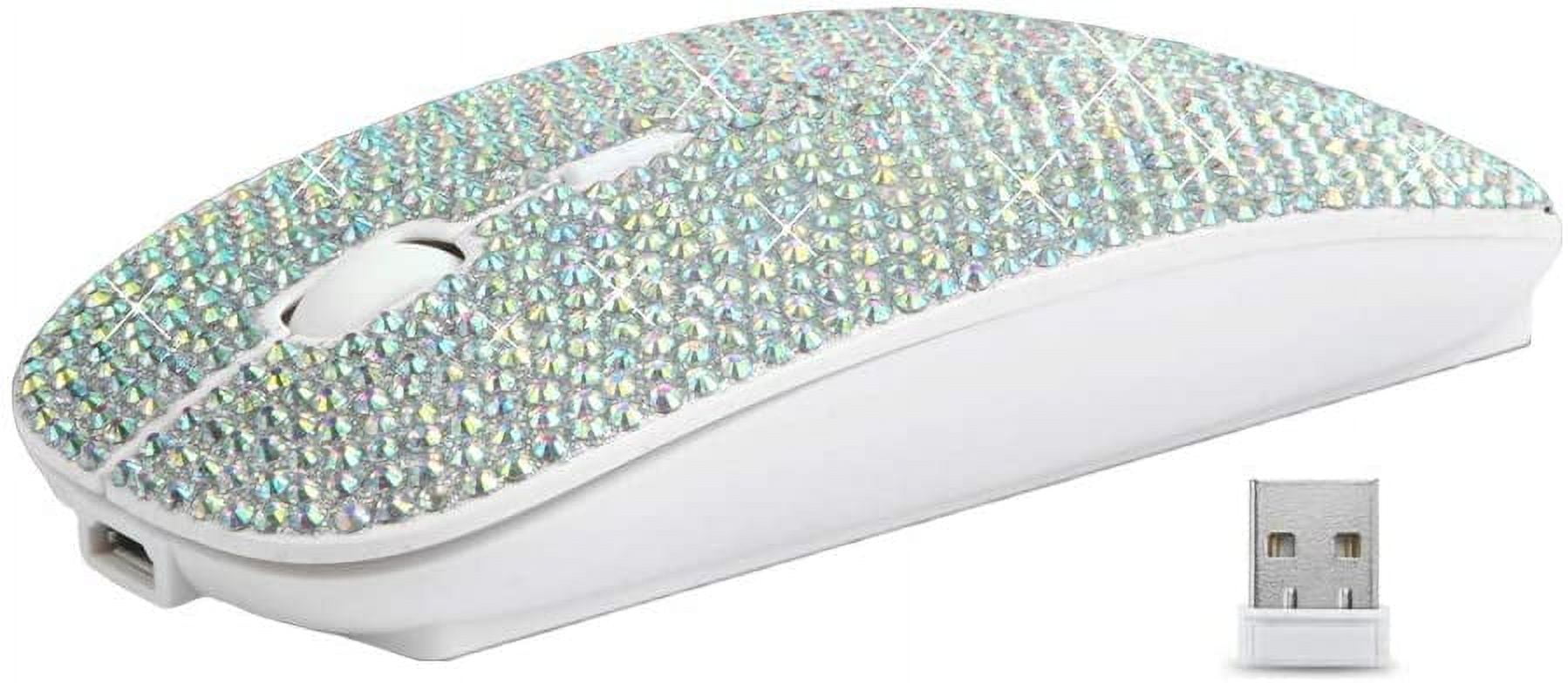 Bling Dazzling Rechargeable 2.4GHz Wireless Mouse Covered with ...