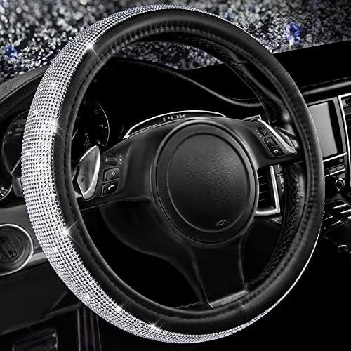 Bling Diamond Leather Steering Wheel Cover, with Bling Sparkly Crystal ...