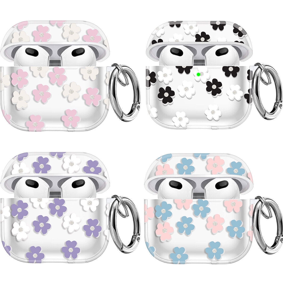 Bling Flower Case For Apple Airpods Pro 1st 2nd 3rd Generation ...