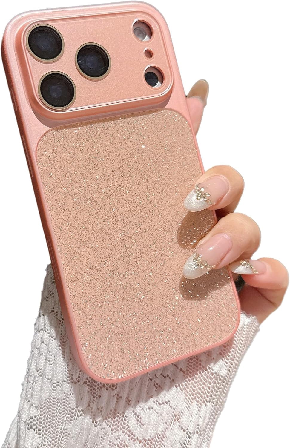 Bling Glitter Back Camera Protect Shockproof Magnetic Phone Case for ...