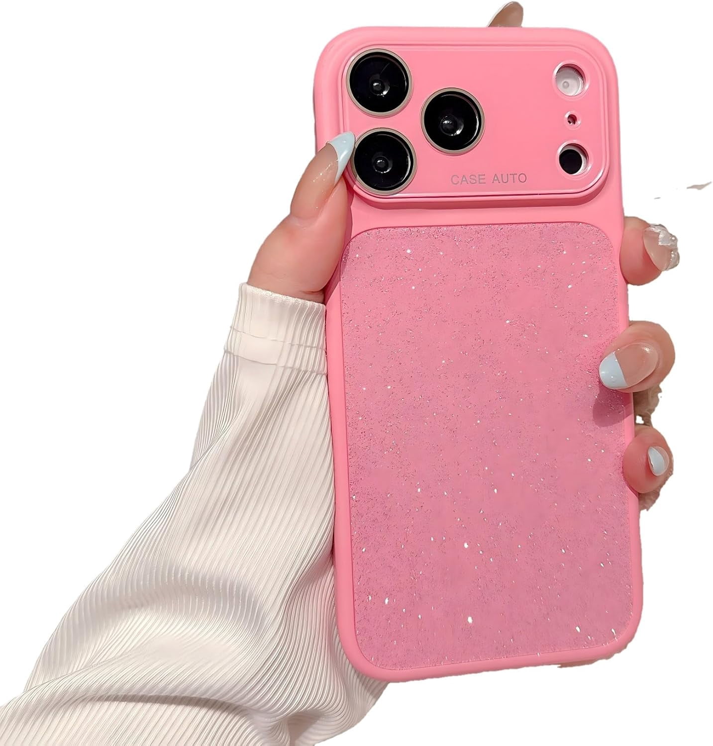 Bling Glitter Back Camera Protection Phone Case for iPhone (Red,iPhone ...