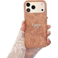 Bling Glitter Bowknot Bow Knot Leather Card Holder Phone Case for ...