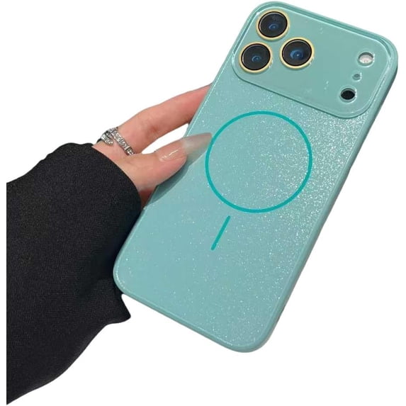 Bling Glitter Camera Protect Magnetic Phone Case for iPhone, Compatible ...
