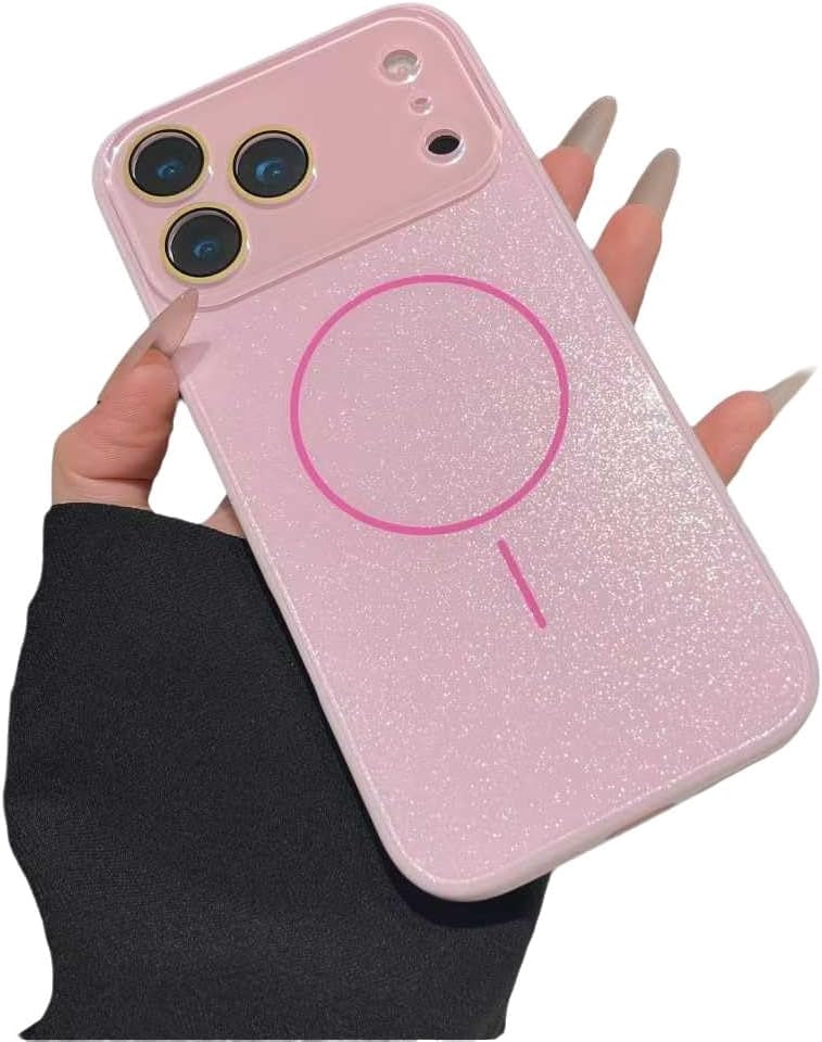 Bling Glitter Camera Protect Magnetic Phone Case for iPhone, Compatible ...
