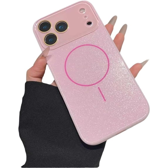 Bling Glitter Camera Protect Magnetic Phone Case for iPhone, Compatible ...