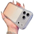 Bling Glitter Diamond Wave Edge Gradient Phone Case for iPhone (Yellow ...