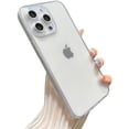 Bling Glitter Edge Camera Protection Clear Phone Case for iPhone (Blue ...