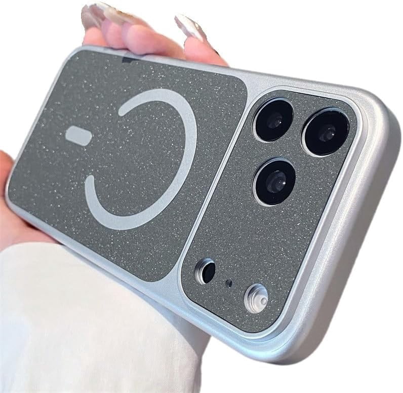 Bling Glitter Leather Back Magnetic Phone Case for iPhone, Compatible ...