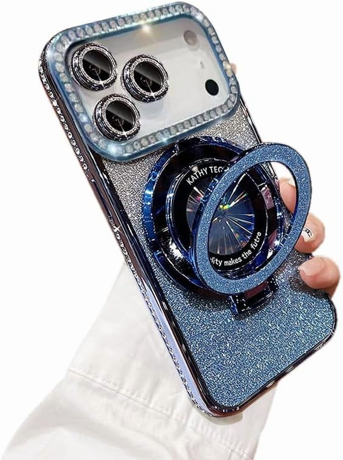 Bling Glitter Phone Case Compatible with iPhone 17 Pro Max, Kickstand ...