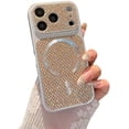 Bling Glitter Rhombus Camera Protect Diamond Magnetic Phone Case for ...