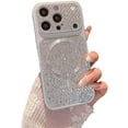 Bling Glitter Rhombus Camera Protect Diamond Magnetic Phone Case for ...