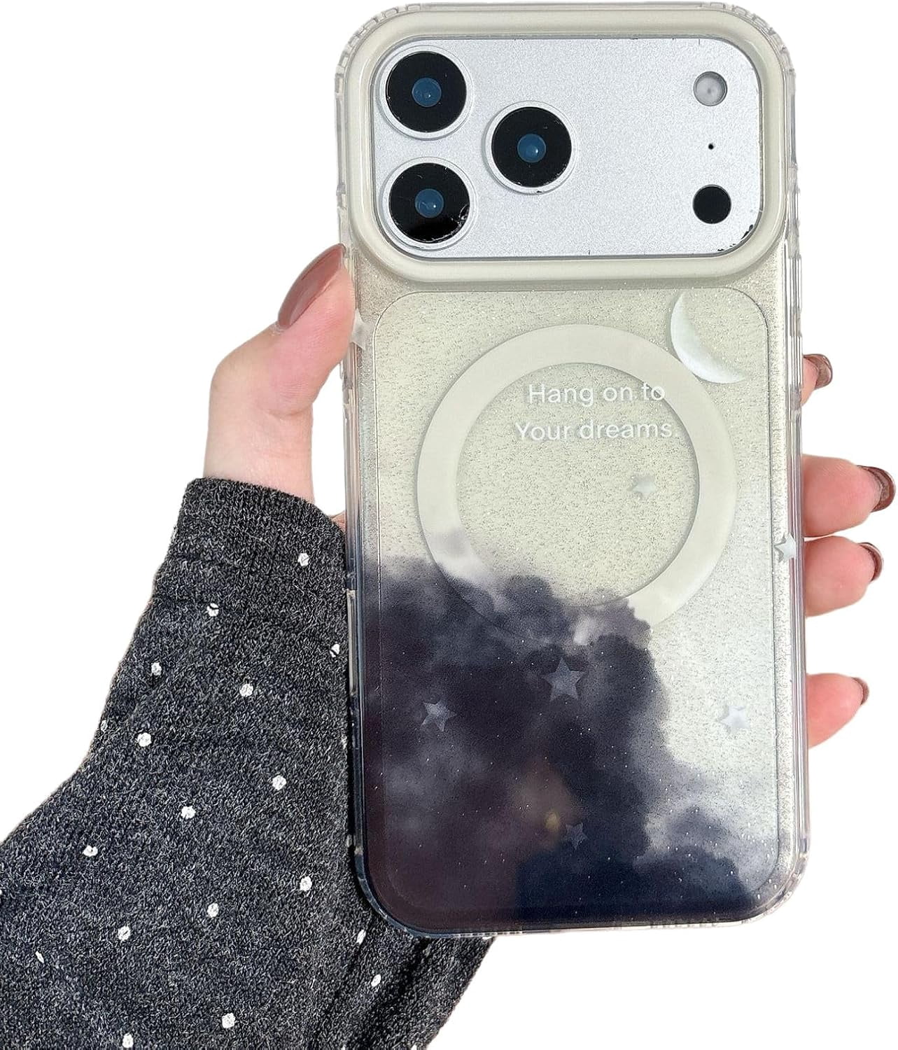 Bling Glitter Shiny Stars Magnetic Phone Case for iPhone, Compatible ...