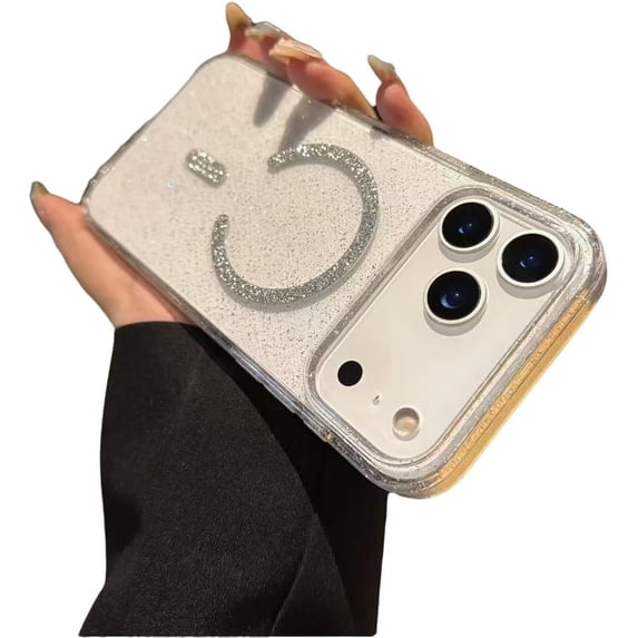 Bling Glitter Sparkling Clear Magnetic Phone Case for iPhone ...