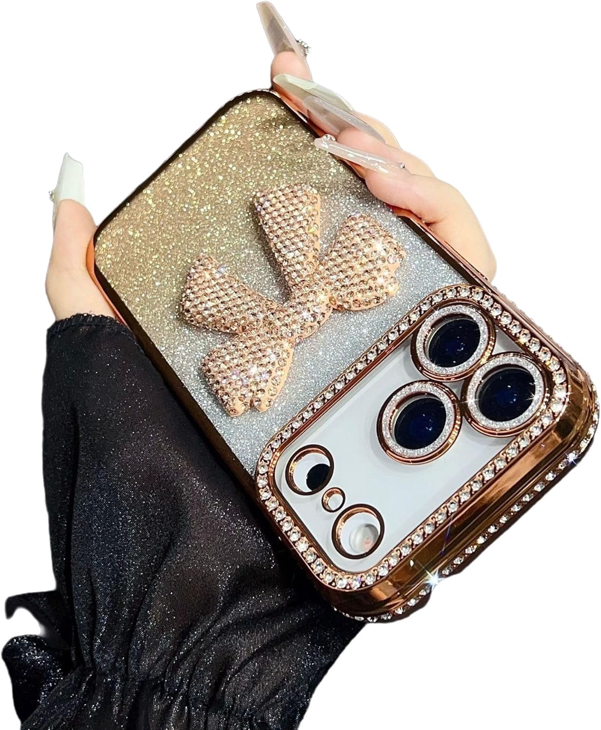 Bling Glitter Sparkling Diamond Bow Knot Bowknot Phone Case for iPhone ...