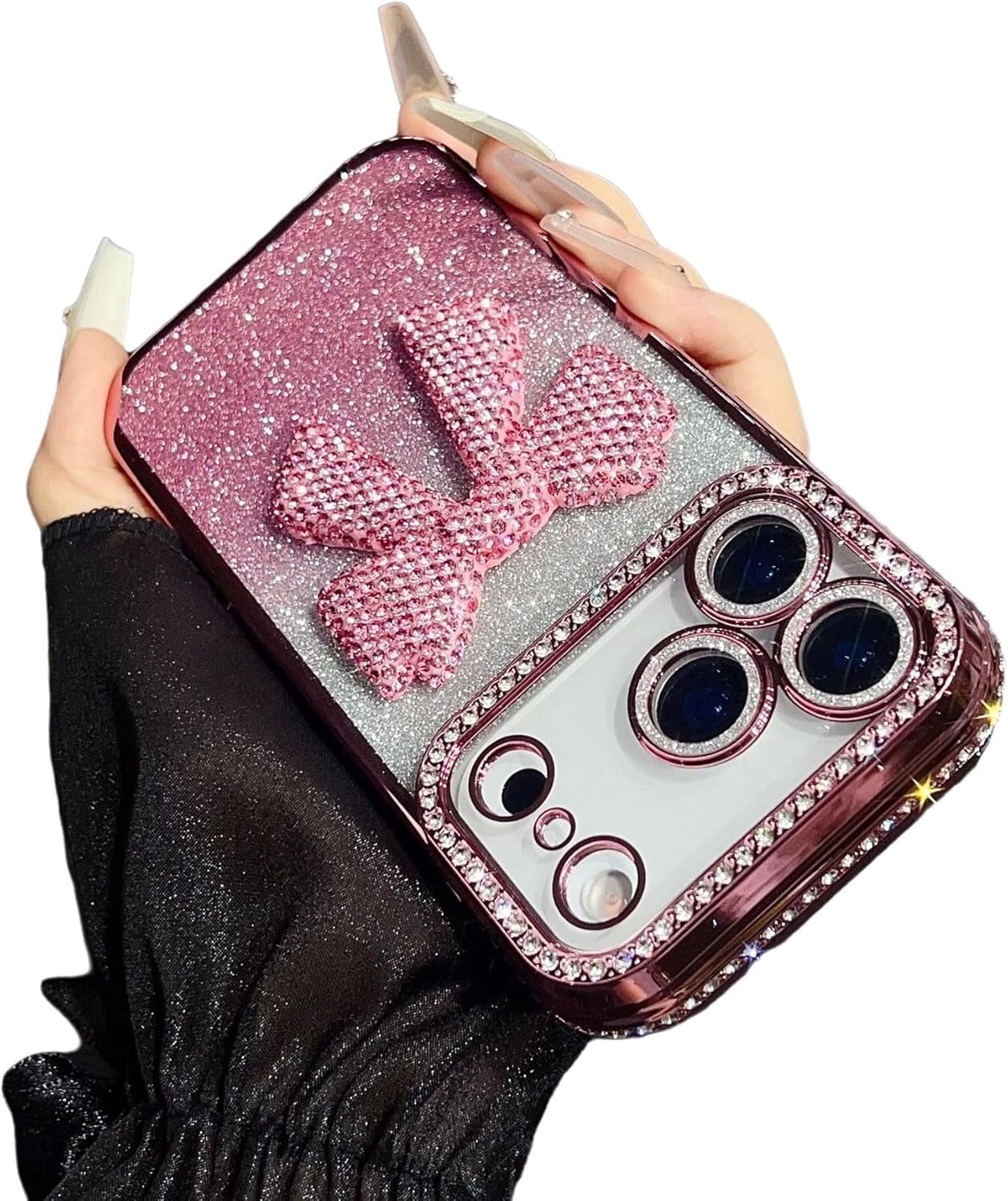 Bling Glitter Sparkling Diamond Bow Knot Bowknot Phone Case for iPhone ...