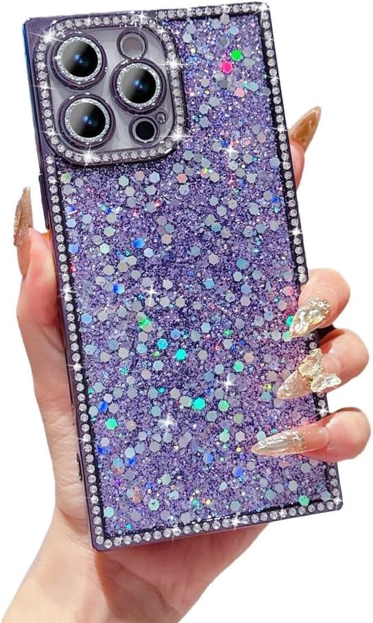 Bling Glitter Sparkly Sequins Shockproof Phone Case for iPhone (iPhone ...