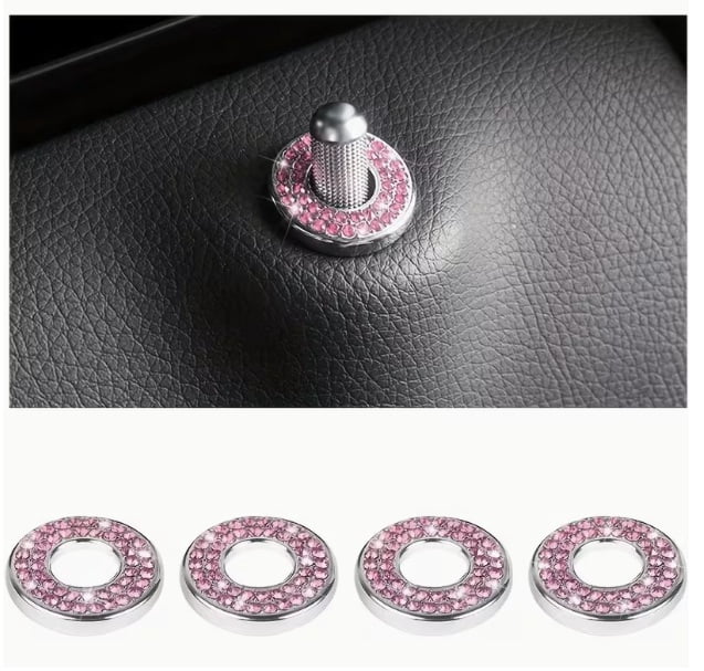 Bling Interior Door Lock Cover Sticker for Car - Sparkling Decoration ...
