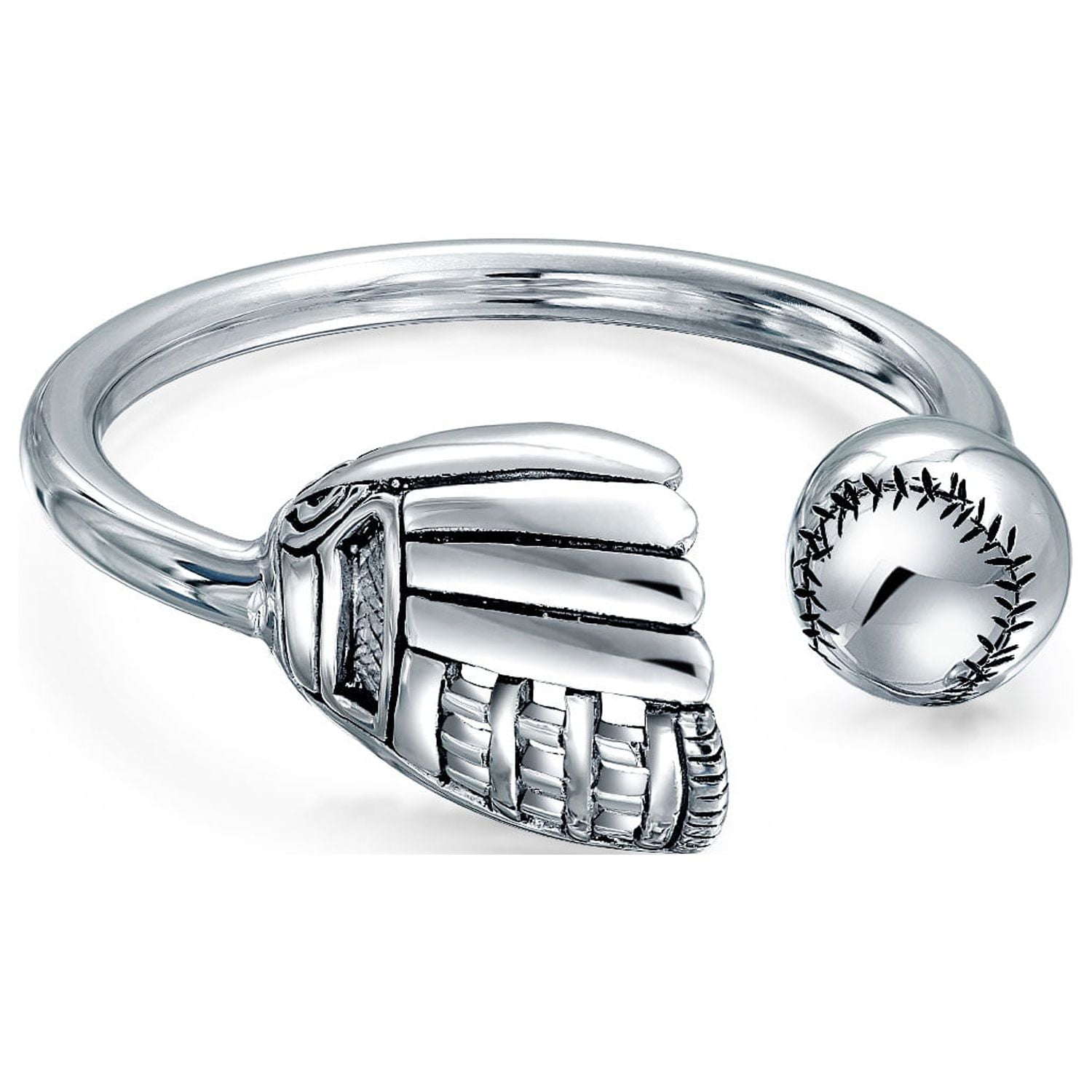 Bling Jewelry Mens Sports Fan Baseball Catchers Mitt Key Chain with ...