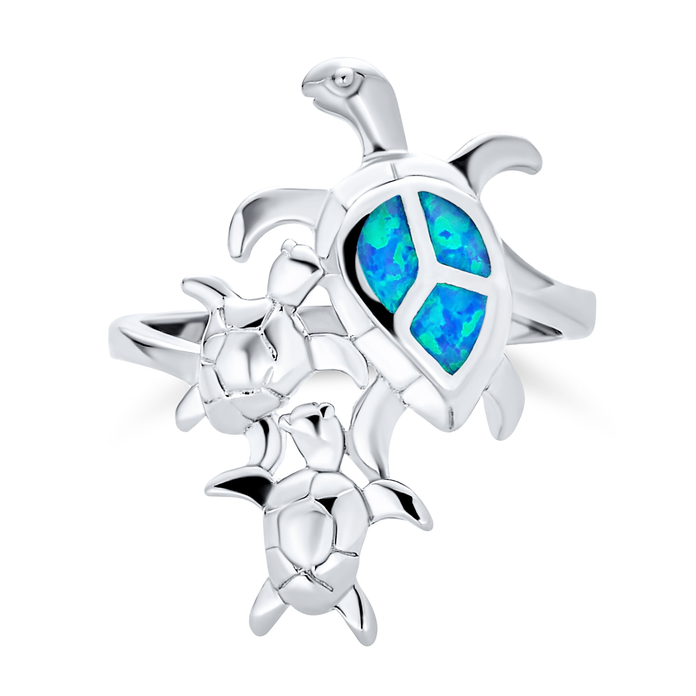 Sterling silver 925 Hawaiian 5 cut out honu sea turtle ring size 9 ...