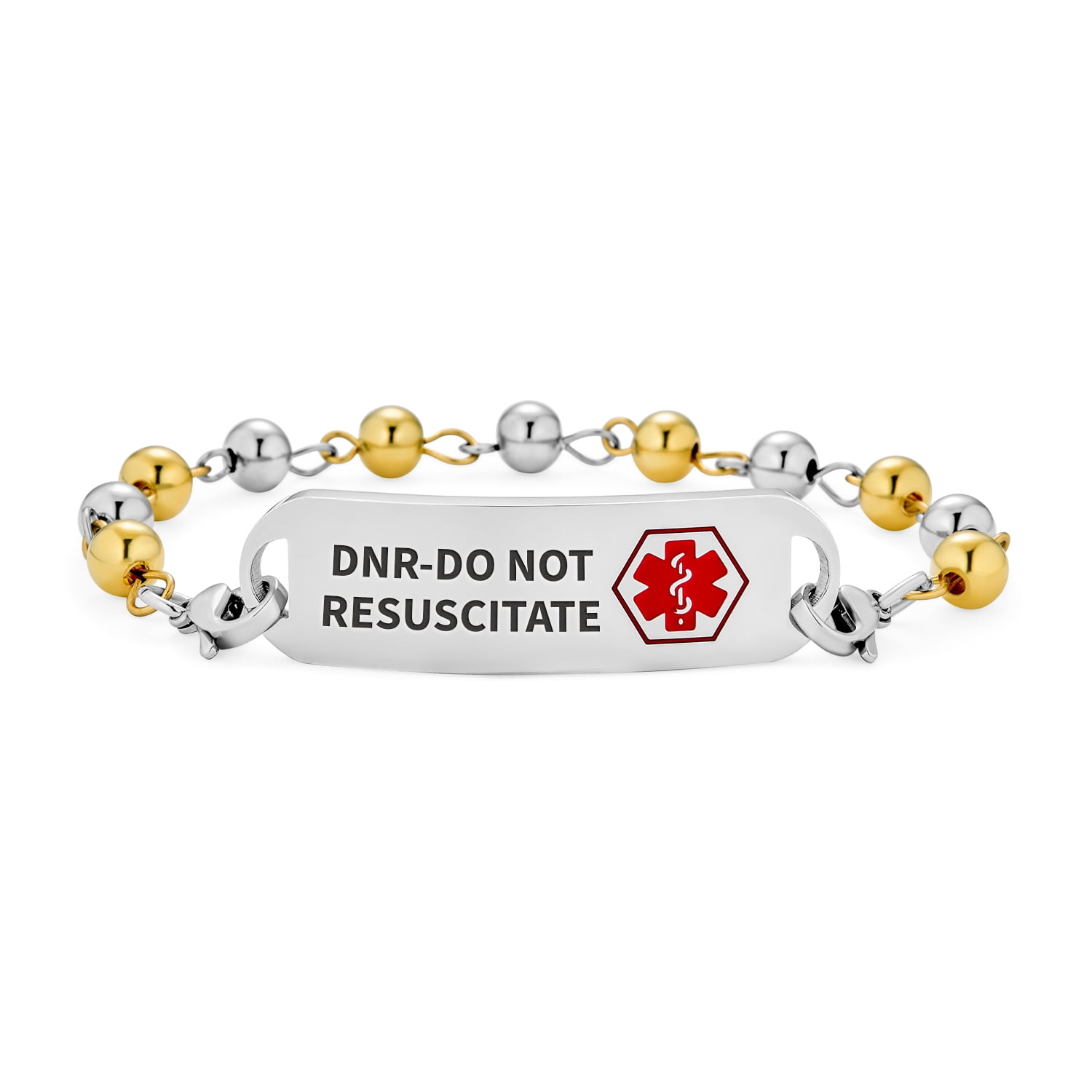 Bling Jewelry Womens Identification Medical ID Bracelet Stainless Steel ...