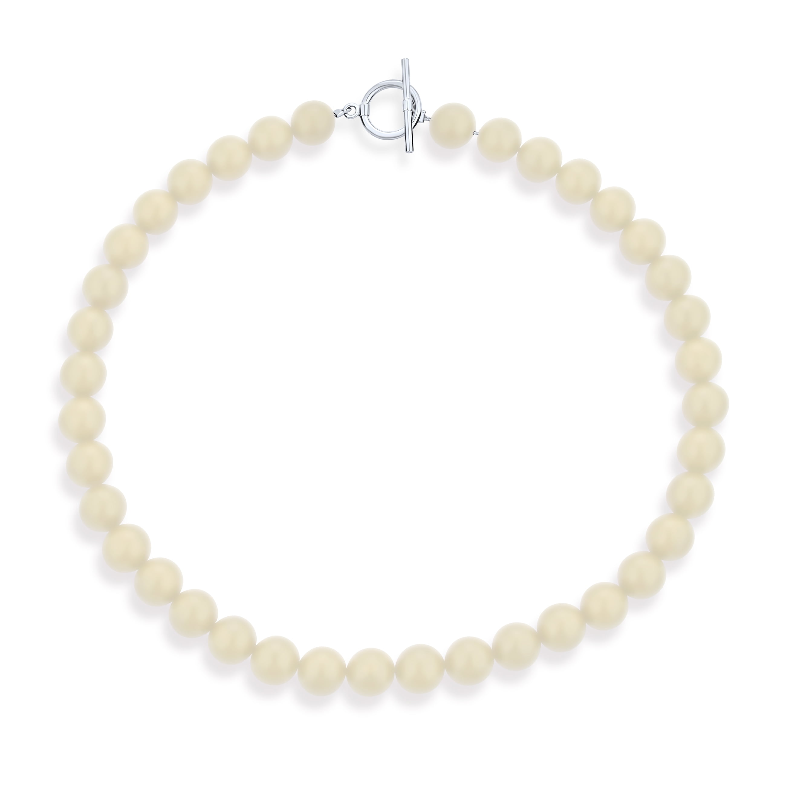 Bling Jewelry Womens Genuine Gemstone Beige Jasper 10MM Bead Strand ...