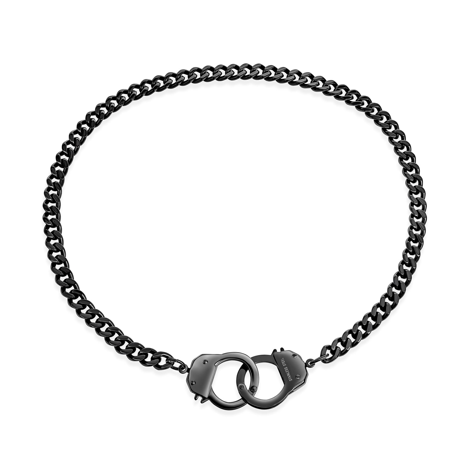 Stainless steel handcuff necklace store