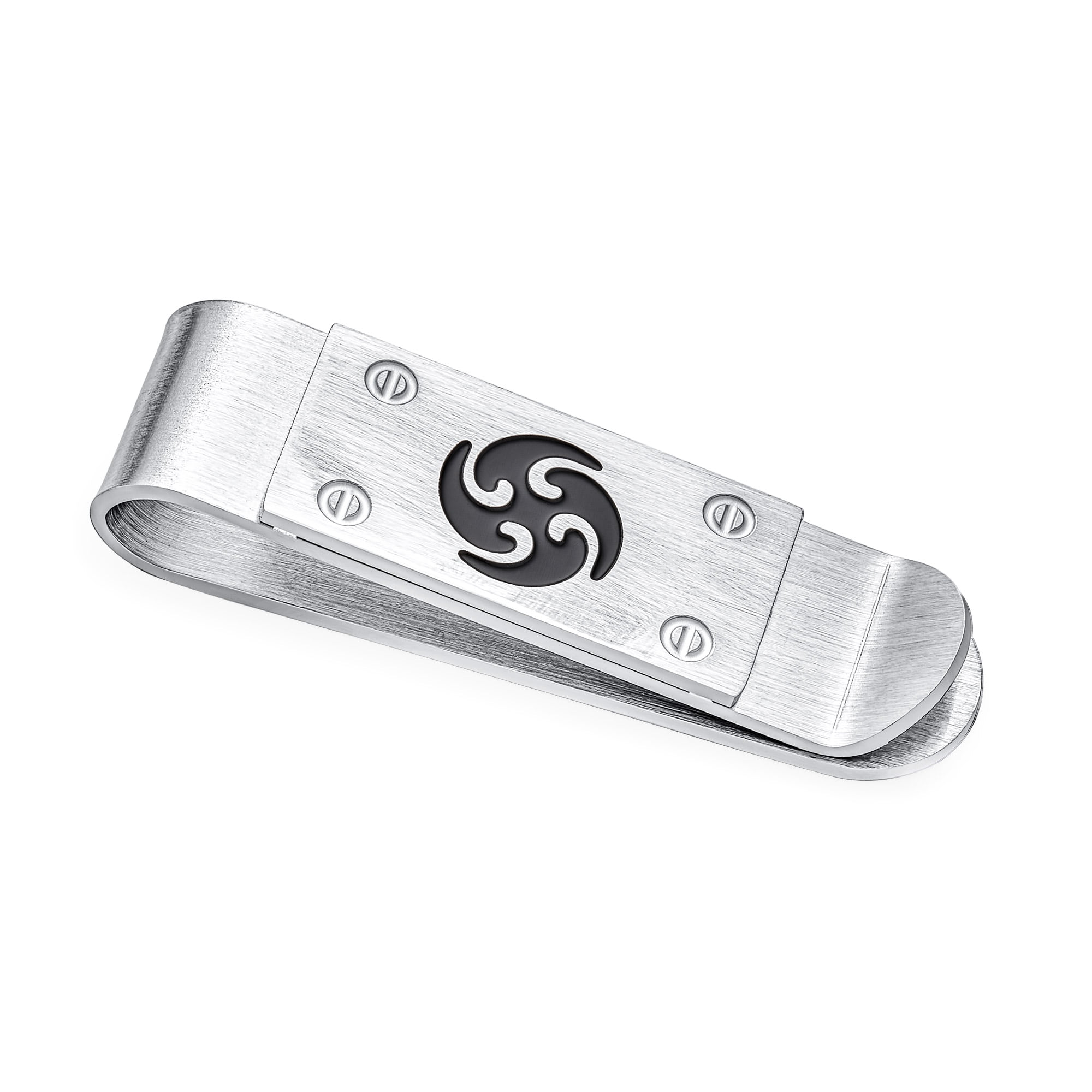 Bling Jewelry Mens Black Whirling Symbol Blade Ninja Star Money Clip ...