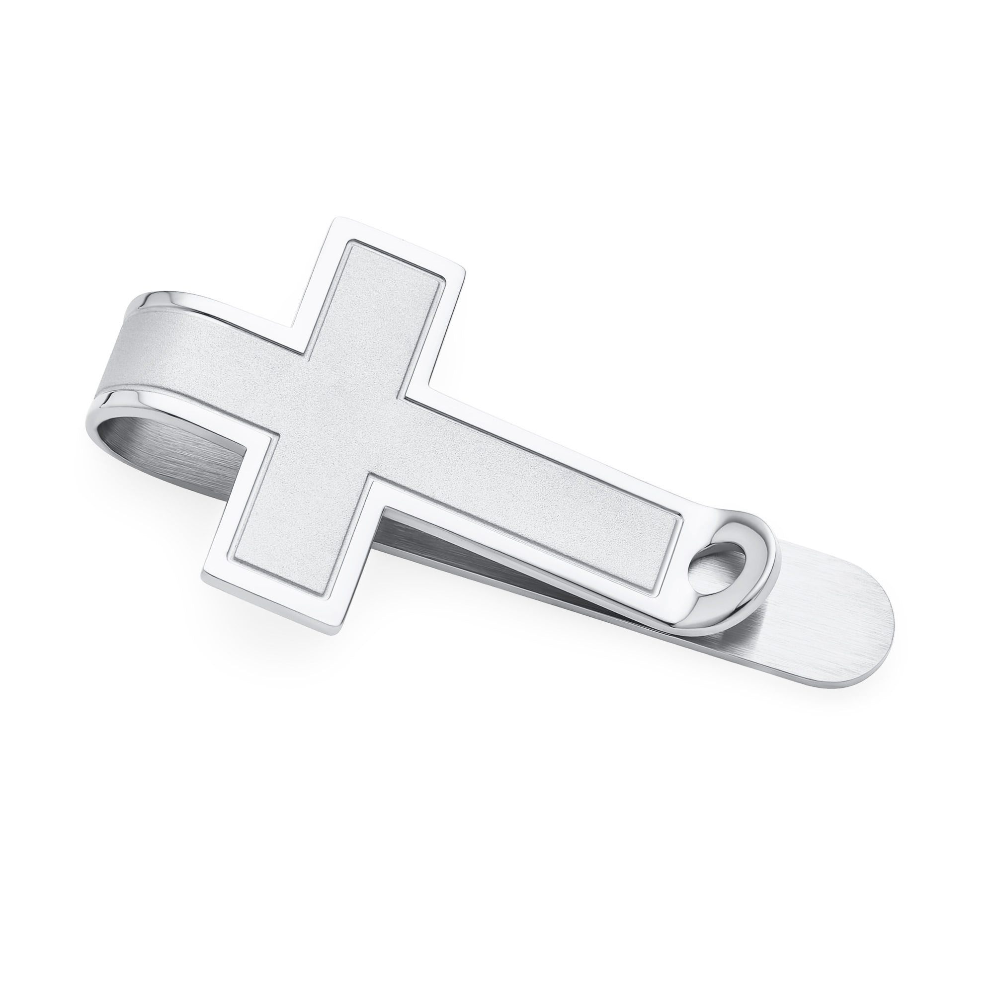 Bling Jewelry Mens Christian Fleur de Lis Cross Money Clip Credit Card ...