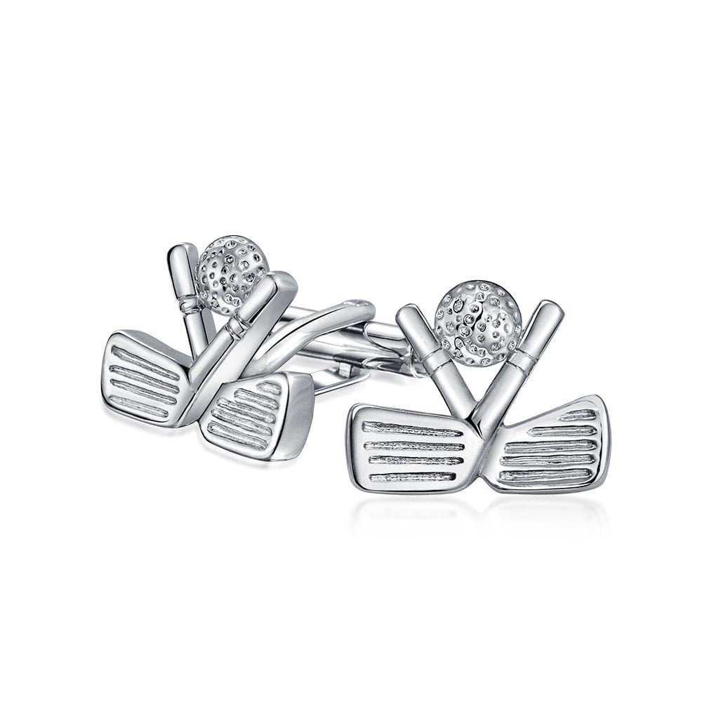 Bling Jewelry Mens Golf Sports Coach Shirt Cufflink for Men - Silver ...