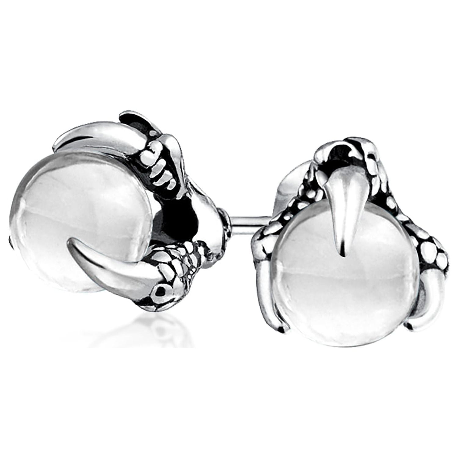 Bling Jewelry Mens Gothic Stone Ball Dragon Claw Stud Earrings ...