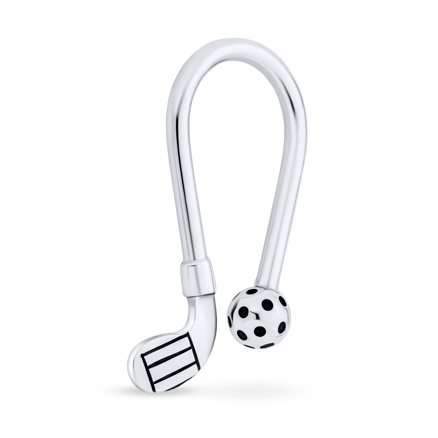 Bling Jewelry Mens Golf Jewelry Ball & Club U-Shaped Golfer Keychain ...