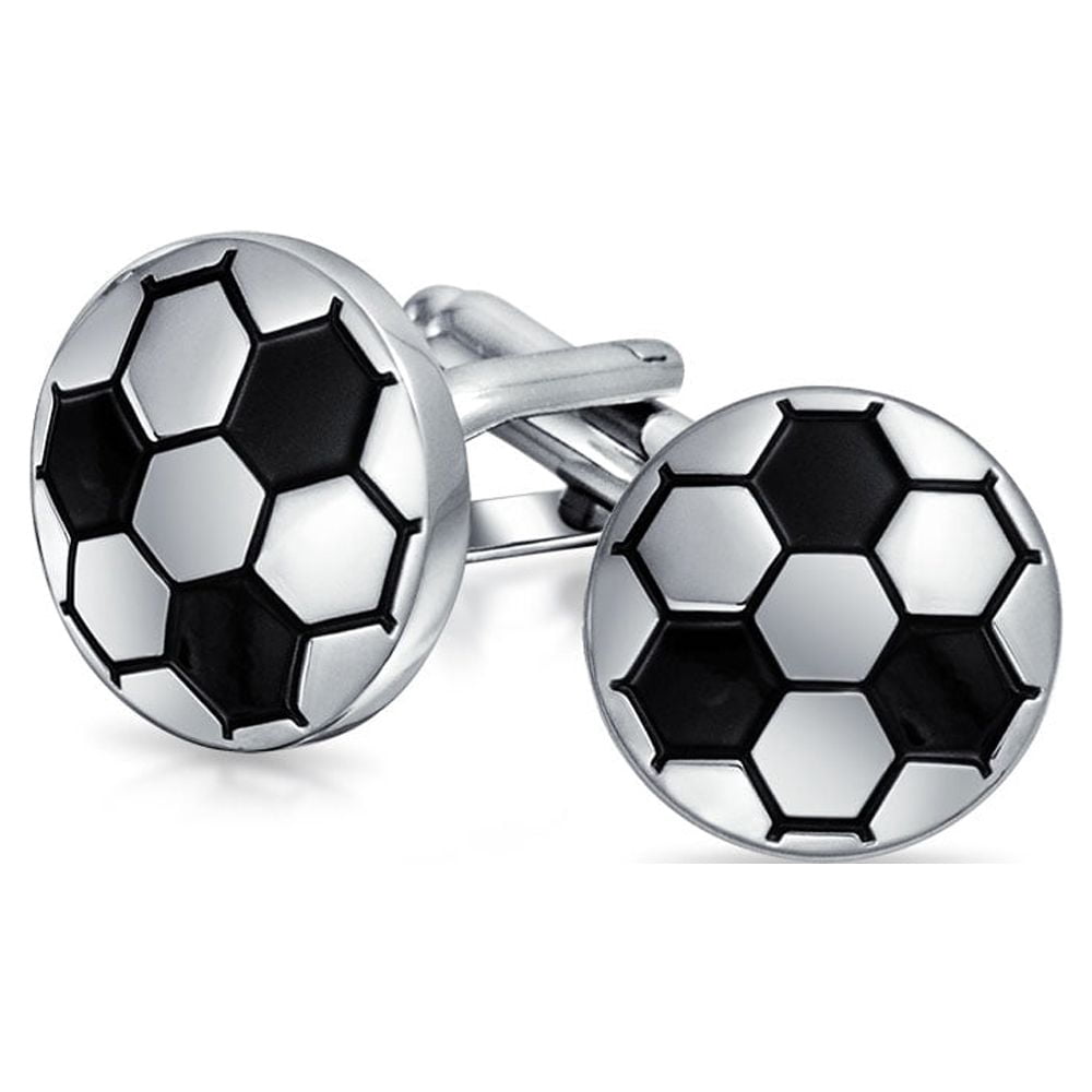 Bling Jewelry Mens Mens Sports Fan Coach Black Enamel Football Shirt ...