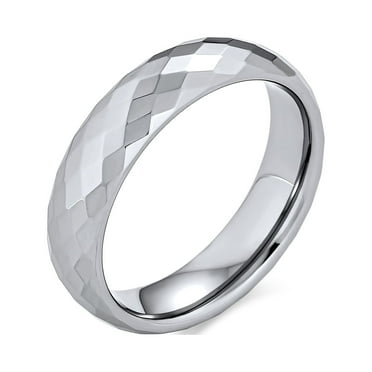Metal Masters 8mm High-Polish Matte Finish Mens Titanium Ring Wedding ...